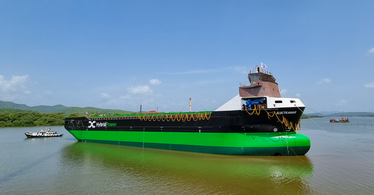Electramar, AtoB@C Shipping's first hybrid vessel successfully launched
