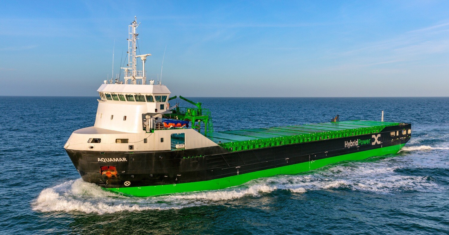M/S Aquamar | 5 400 dwt plug-in hybrid vessel | AtoB@C Shipping