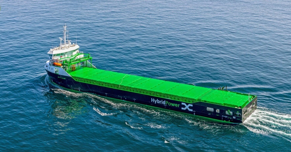 M/S Stellamar | 5 350 dwt plug-in hybrid vessel | AtoB@C Shipping
